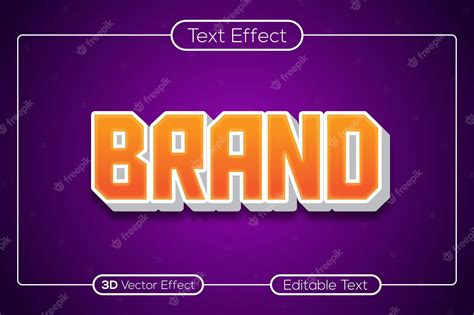 Premium Vector Modern 3d Text Effect Vector