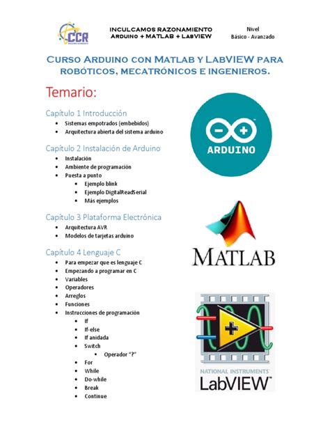 Curso Arduino Con Matlab Y Labview Pdf Arduino Bluetooth