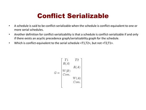 Ppt Concurrency Control 18 1 Serial And Serializable Schedule Powerpoint Presentation Id 5200017
