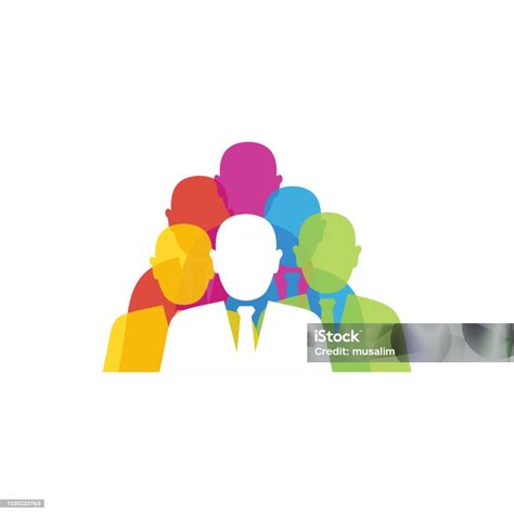 비즈니스 피플 로고 템플릿 디자인 벡터 엠블럼 디자인 컨셉 크리에이티브 심볼 아이콘 개념에 대한 스톡 벡터 아트 및 기타 이미지