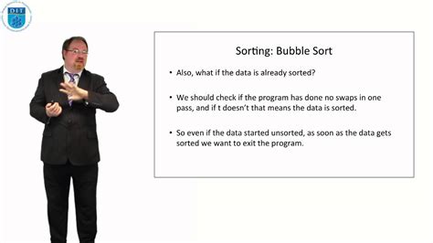 Pseudocode Sorting Optimised Bubblesort Youtube