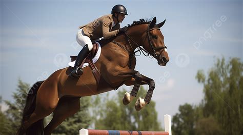장애물을 뛰어 넘는 다리로 말을 타는 사람 점프하는 말 사진 배경 일러스트 및 사진 무료 다운로드 Pngtree