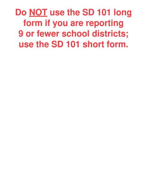 2012 Form Oh Odt Sd 101 Long Fill Online Printable Fillable Blank