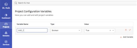 Project Configuration Variables