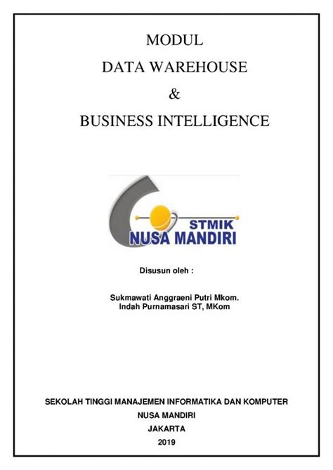 Modul Data Warehouse