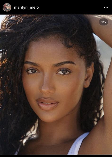 Marilyn Melo Brown Skin African American Women Hairstyles Makeup For Black Women