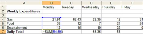 Excel 2003 How To Create Formulas And Make Calculations