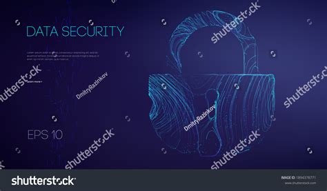 data security binary lock encryption code stock vector royalty free