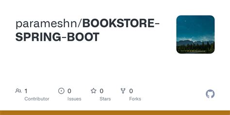 Github Parameshnbookstore Spring Boot