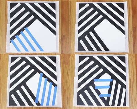 흑백 패턴 캔버스 액자만들기 Abstract Art Diy Diy Canvas Art Modern Art Abstract