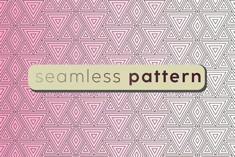 Repeating Triangle Line Seamless Pattern Graphic By Lively Spring · Creative Fabrica