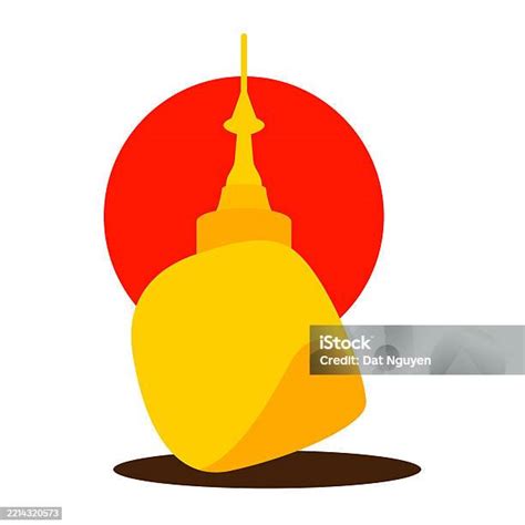 Kyaik Htee Yoe Pagoda Icon Myanmar Golden Rock Symbol Myanmar Travel