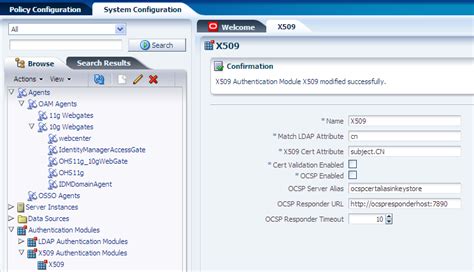Oracle Fusion Middleware Security Certificate X509 Authentication In