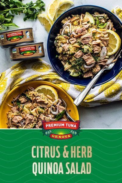 Citrus Herb Quinoa Salad With Tuna