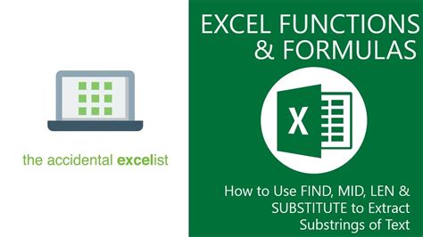 how to use len find mid and substitute youtube