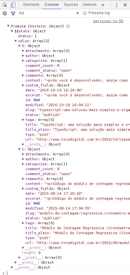 Javascript Como Obter A Promise No Service E Somente Enviar Os Dados