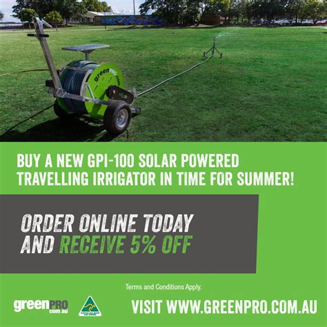 Get Your New GPI 100 Irrigator Ready For Summer Today GreenPro