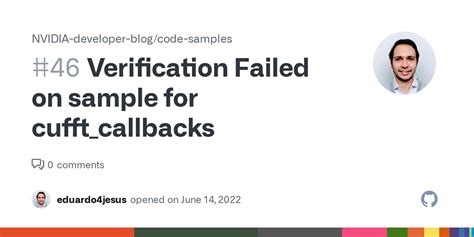 Verification Failed On Sample For Cufftcallbacks · Issue 46 · Nvidia Developer Blogcode