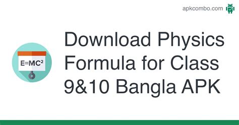 Physics Formula For Class 9and10 Bangla Apk Android App Free Download