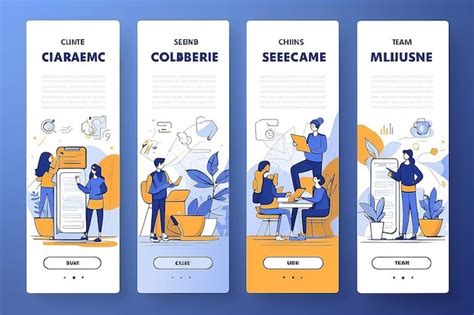 premium photo web site onboarding screens vector illustration