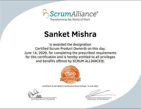 Sanket M On Linkedin Scrumalliance Cspo Productmanagement Agile