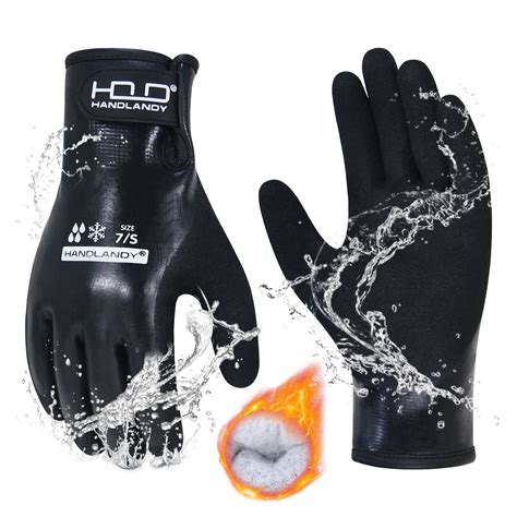 Handlandy Winter Waterproof Work Gloves Thermal Insulated Cold Weather