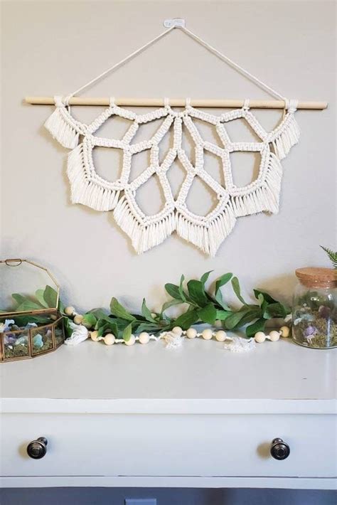 Macrame Lotus Mandala Pdf Pattern Intermediate And Advanced Macrame Tutorial Diy Macrame Step By