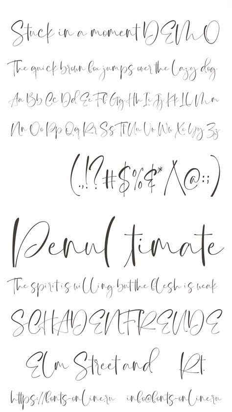 Stuck In A Moment Demo Font