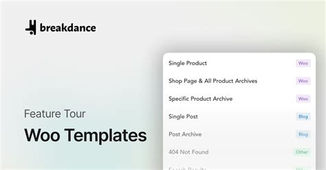 Woocommerce Templates Breakdance