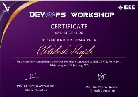 akhilesh pimple on linkedin devops workshop ieee vitpune engineer cloudcomputing automation