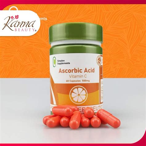 Simplee Ascorbic Acid Vit C Capsule Supplement 500mg 60 Grains Shopee Philippines