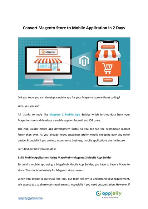 Ppt Appjetty Microblog Convert Magento Store To Mobile Application In 2 Days Powerpoint