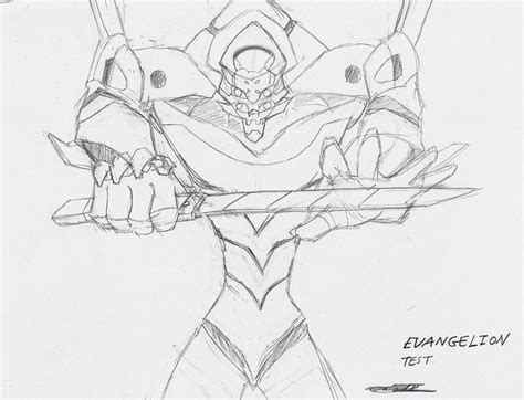 Eva Unit 02 Test Sketch By Wallycolours On Deviantart
