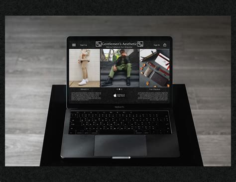 Gentlemen S Aesthetic UI Design On Behance