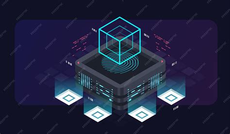 Premium Vector Hosting Server Isometric Illustration Digital Service Or App With Data