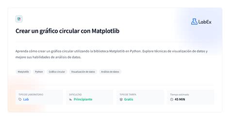Tutorial De Gráfico Circular De Matplotlib Visualización De Datos En Python Labex