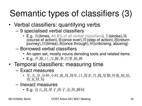Ppt Using Corpora To Study Classifiers In Mandarin Chinese Powerpoint