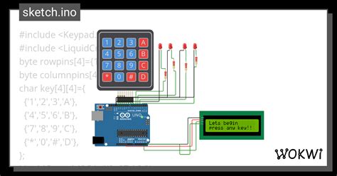 Matrix Keypad Copy 6 Wokwi Esp32 Stm32 Arduino Simulator