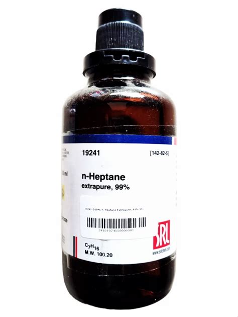 Srl N Heptane Extrapure 99 500ml Cas 142 82 5 Liquid At ₹ 718kg