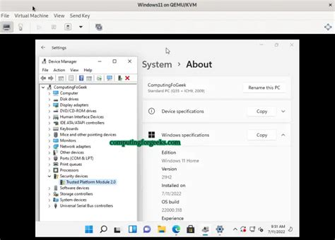 How To Enable TPM On KVM And Install Windows ComputingForGeeks