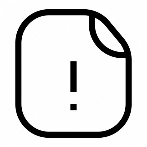 Warning File Icon Download On Iconfinder On Iconfinder
