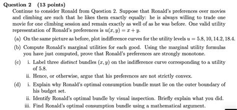 solved question 2 13 points continue to consider ronald