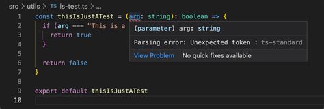 Parsing Error On Typescript Files Issue Standard Vscode Standard GitHub