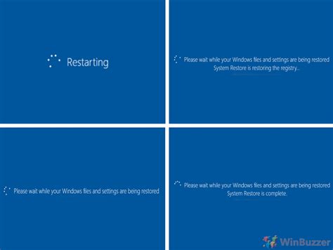 Windows 10 How To System Restore And Create A Restore Point Winbuzzer