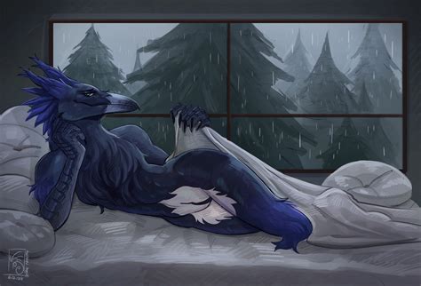 Rule 34 2024 5 Fingers Anthro Avian Bed Bedding Bedroom Eyes Biped