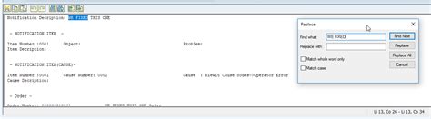 Solved Search Notification Andor Work Order Long Text Sap Community