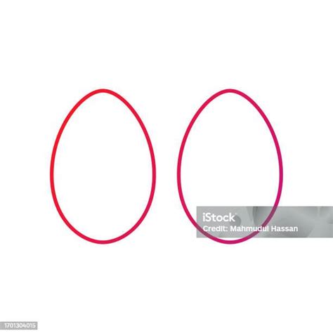 Eiersymbol Eierverlaufssymbolsymbolvektorillustration Stock Vektor Art