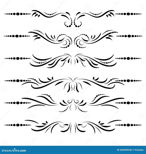 Text Separators Decoration Vector Set 76040220