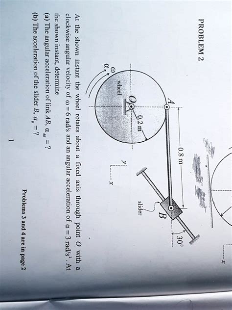 SOLVED The Shown Instant Determine AK PROBLEM Wheel Clockwise Angular Velocity Of Rad