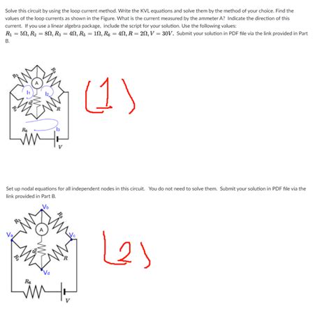 Solved Solve This Circuit By Using The Loop Current Method